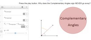 Desmos, Complementary Angles & SMP#3 | Communicating Mathematically