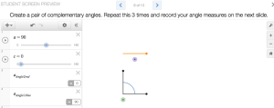 Desmos, Complementary Angles & SMP#3 | Communicating Mathematically